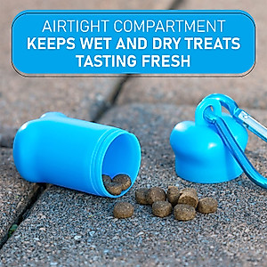 TREATPOD Treat Holder - Leash Dog Treat Pouch and Portable Training Container