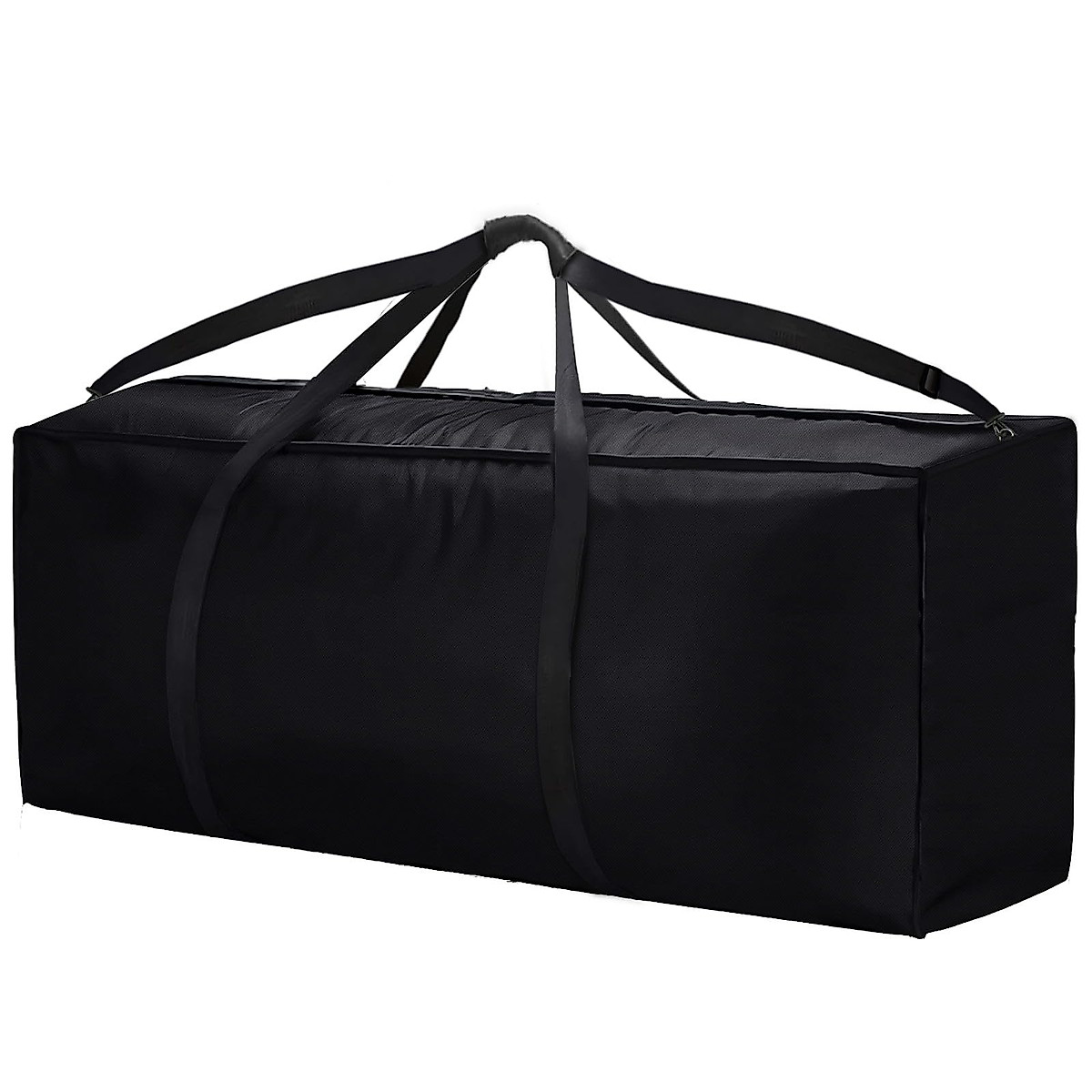 LYBOSH Outdoor Patio Cushion Furniture Organizer Bag Extra Large Storage Duffle Bag 59 inches L x 20 inches W x 27.5 inches H with Shoulder Strap and Handles, Big Foldable Duffle Bag