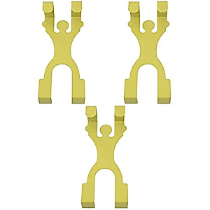 UPKOCH Stainless Steel Hangers Shower Door Towel Hooks Hanger: 3pcs Men Shaped Over The Door Coat Towel Hat Bag Holder Bathroom Stainless Steel Hanging Rack Stainless Steel S Hooks