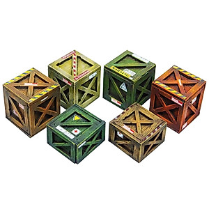 Green Stuff World MDF Boxes for Models and Miniatures – Classic Wood Crates 10298