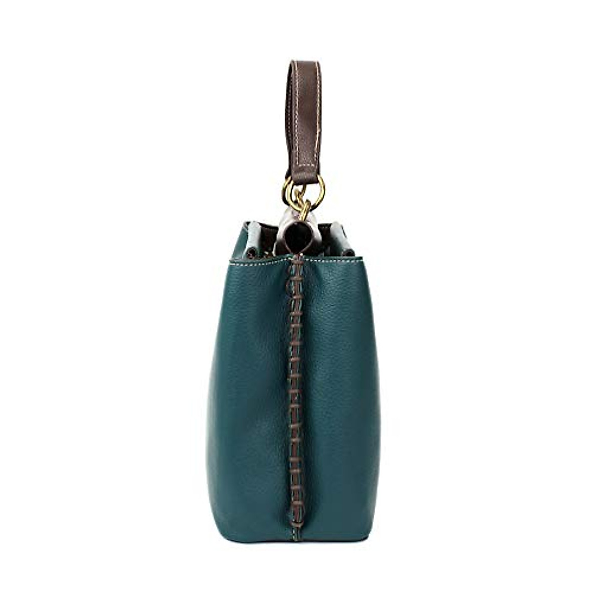 CHALA Charming Satchel with Adjustable Strap - Sand Dollar - Turquoise