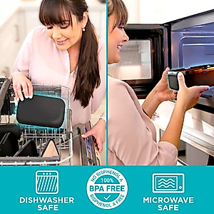 KARRICO XL Bento Box | 68 fl oz Larger Size for Adult Portions | 100% Leakproof | Work Lunch Portion Control | BPA Free Microwave & Dishwasher Safe