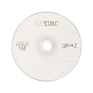 PlexDisc DVD-R 4.7GB 16x Logo Branded Recordable Media Disc - 50 Disc Spindle (FFP) 632-814-BX