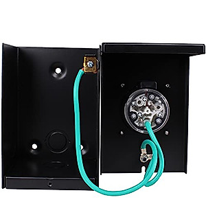 30A/50A Power Inlet Box for Generator, Journeyman-Pro ETL Listed, w/Waterproof Cover,L5-30P,TT-30P,L14-30P,SS-2-50P | 30 or 50 Amp 125/250V | for 3 or 4 Prong Extension Cord (SS-2-50 Black))