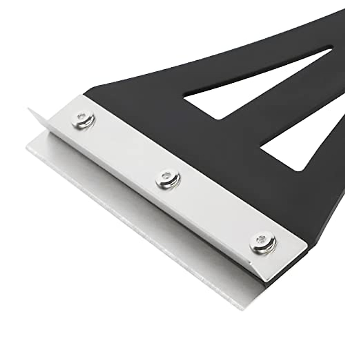 Vidor Heavy Duty Griddle Scraper,Grill Scraper Set with Wooden Handle and 2 Replacement Blades for Griddle, BBQ Racks, Flat Top Cookers.Black