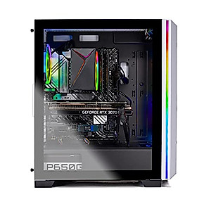 Skytech Gaming Chronos Gaming PC Desktop – AMD Ryzen 7 5700X 3.4 GHz, NVIDIA RTX 4070 Ti, 1TB NVME SSD, 16GB DDR4 RAM 3200, 750W Gold PSU, 11AC Wi-Fi, Windows 11 Home 64-bit