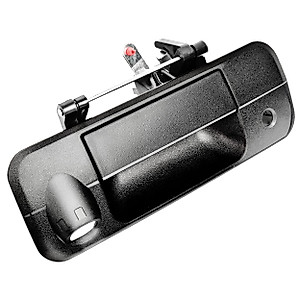 FAERSI Tailgate Handle Liftgate Latch Handle with Rear Camera Hole Replacements for 2007-2013 Toyota Tundra | Replaces# 69090-0C051, 690900C051, 81214