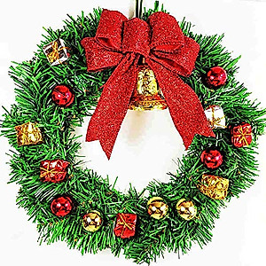 Parrot Mini Drones Refurbished Christmas Door Merry Party Wall Decoration Bell Small Garland Wreath Baby Bed Bell Rattle 4 Pro Plus Drone (Green, One Size)