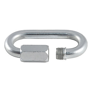 CURT 82900 Threaded Quick Link Trailer Safety Chain Hook Carabiner Clip, 5/16-Inch Diameter, 8,800 lbs Break Strength