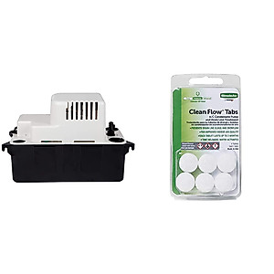 Little Giant Automatic Condensate Pump Bundle with Drain Line Cleaner Tabs