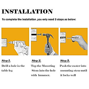 LUXUFUL 1" Swivel Stem Ball Caster Wheel, Zinc Alloy Castor for Furniture Socket Type Mounting Stem, Antique Brass, 353lbs, Pack of 4