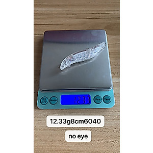 10pcs Unpainted Shrimp Fishing Lure Body 80mm 12.3g Blank Hard topwater Lures 6040# Free Eye