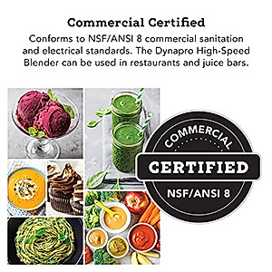 Tribest Dynapro High Speed 2.5HP Blender with Vaccum, Commercially Certified,Red,One Size