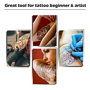 TATELF Digital Tattoo Power Supply Touch Screen LCD Power Source for Coil Rotary Tattoo Machines Gun kit Blue