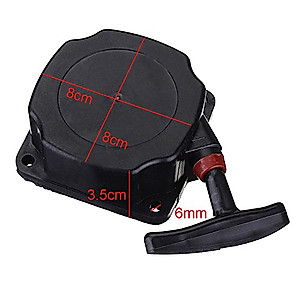 CfoPiryx Recoil Pull Starter, Universal Recoil Pull Start for Brush Cutter Lawn Trimmer Spare Parts Garden Tools(Black),Fit Various Strimmer Hedge Trimmer Brush Cutter