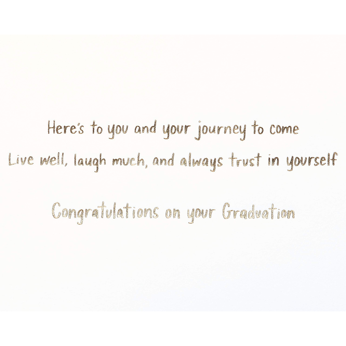 Papyrus Graduation Card with Quote (Here's To You)