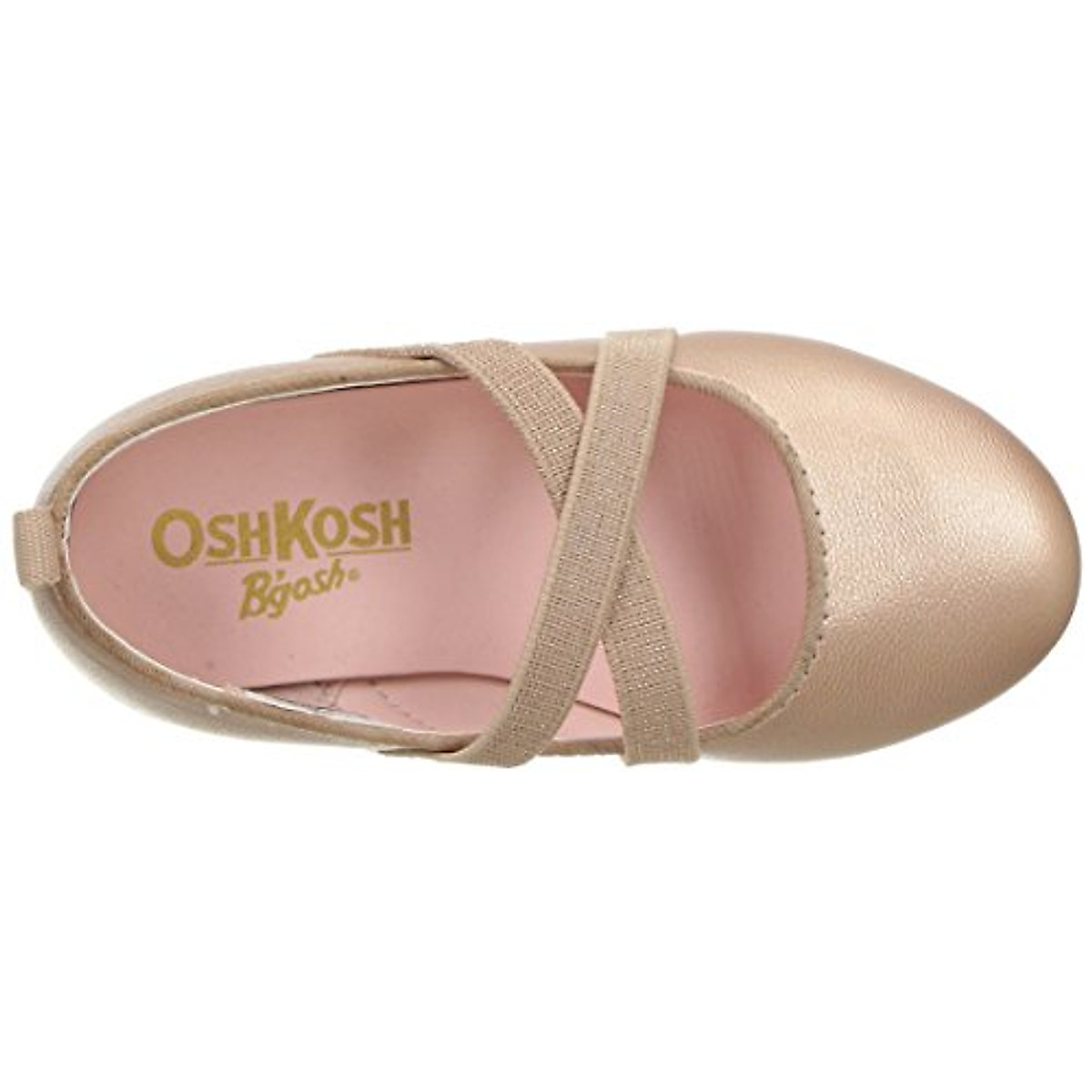 OshKosh B'Gosh Baby-Girl's Flora Ballet Flat, Rose, 7 M US Toddler