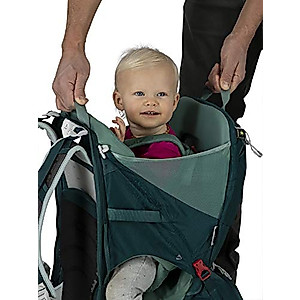 Osprey Poco LT Lightweight Child Carrier and Backpack for Travel, Deep Teal