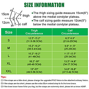 Orthomen Functional Knee Brace - for ACL/MCL/PCL/Meniscus/Ligament/Sports Injuries, Adjustable Hinged ROM Orthopedic Knee Orthosis for Men & Women (XL/Right)