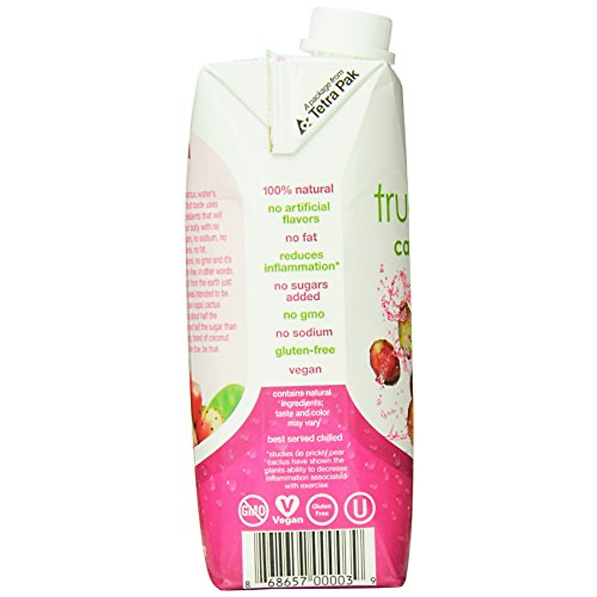 True Nopal Cactus Water, 16.90 Fl. Oz (Pack of 12)