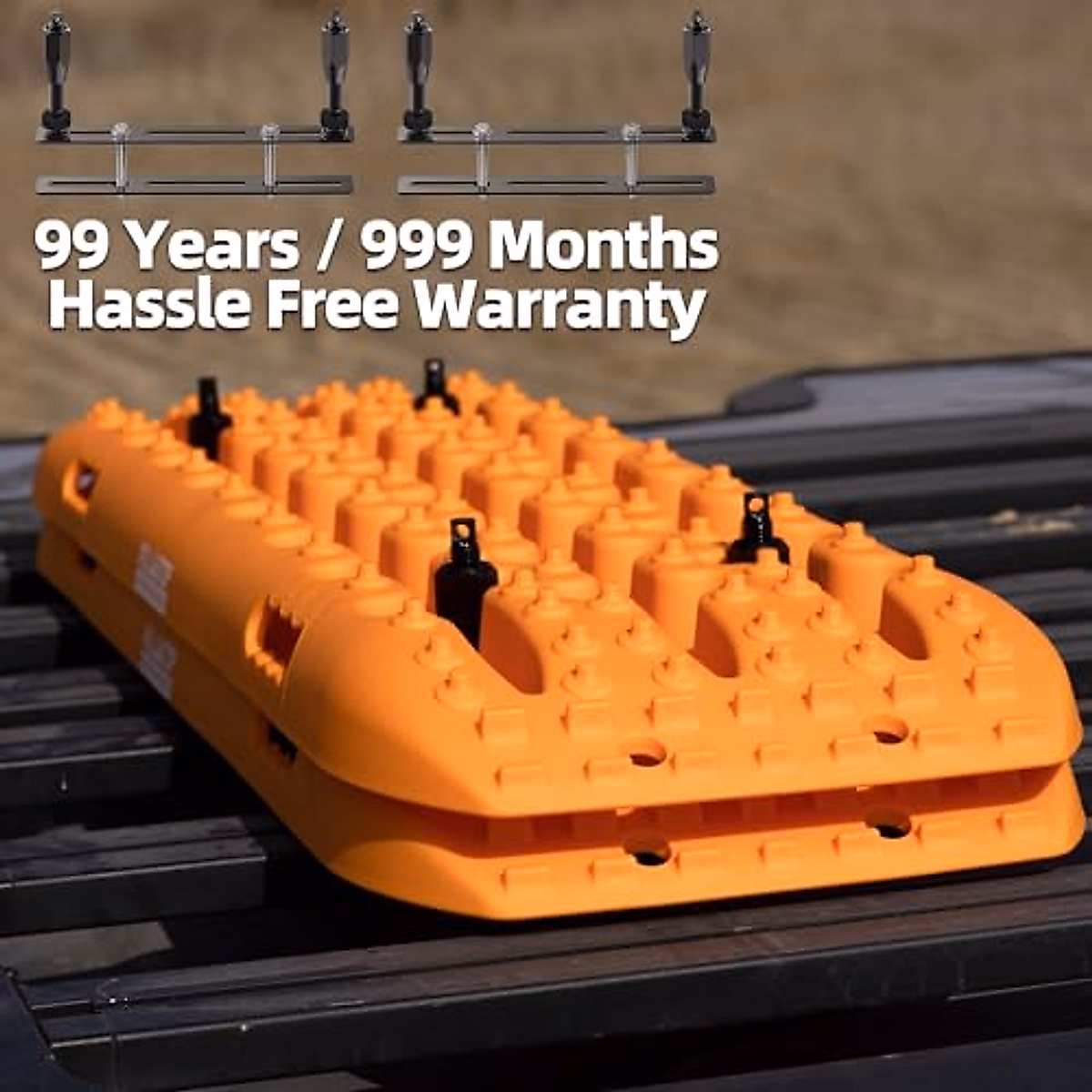 ALL-TOP Recovery Board Mount Kits, Universal Brackets for Traction Tracks, Adjustable DIY Installtion Sets to Roof Racks, Crossbars & Cargo Basket