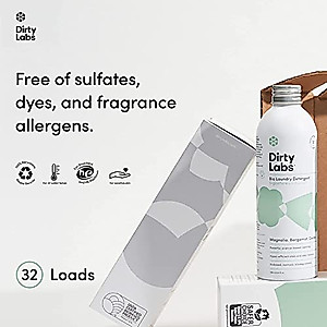 Dirty Labs | Signature Scent | Bio-Liquid Laundry Detergent | 32 Loads (8.6 fl oz) | Hyper-Concentrated | High Efficiency & Standard Machine Washing | Nontoxic, Biodegradable | Stain & Odor Removal