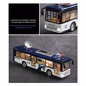 MING ZHEN Toy car Model for Sightseeing Tourist Double Decker Toy Bus City Bus Diecasts Alloy Toy Car Model Sound Light Kids Gift (Color : A1)