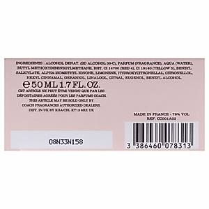 Coach Eau de Parfum - Long Lasting Fragrance with notes of Raspberry Leaves, Turkish Rose & Suede Musks - Floral & Fruity - 1.7 fl. oz.