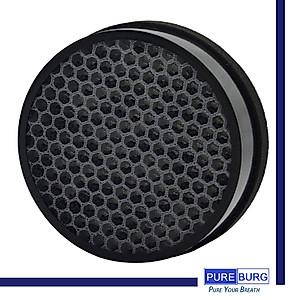 PUREBURG MD1-0039 Replacement True HEPA Filter Kit Compatible with Vornado MD1-0039 Fits Models CYLO50 CYLO51 QUBE50 Air Purifiers, H13 Activated Carbon,2-Pack