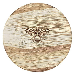 Red Leaf Home | Honey Magnolia Jar Candle with Wooden Lid | Medium | Honeycomb Collection, Aromatherapy, Gift | 11oz