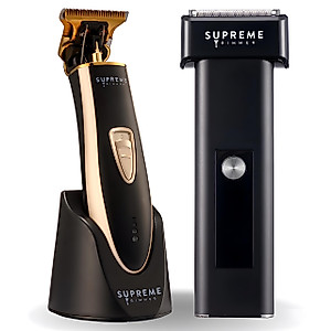 SUPREME TRIMMER Foil Shaver & Mens Trimmer | 2-in-1 Beard Trimmer Electric Razor for Men Travel Hair Trimmer Set | T Shaper ST5210 & T Fader STF501