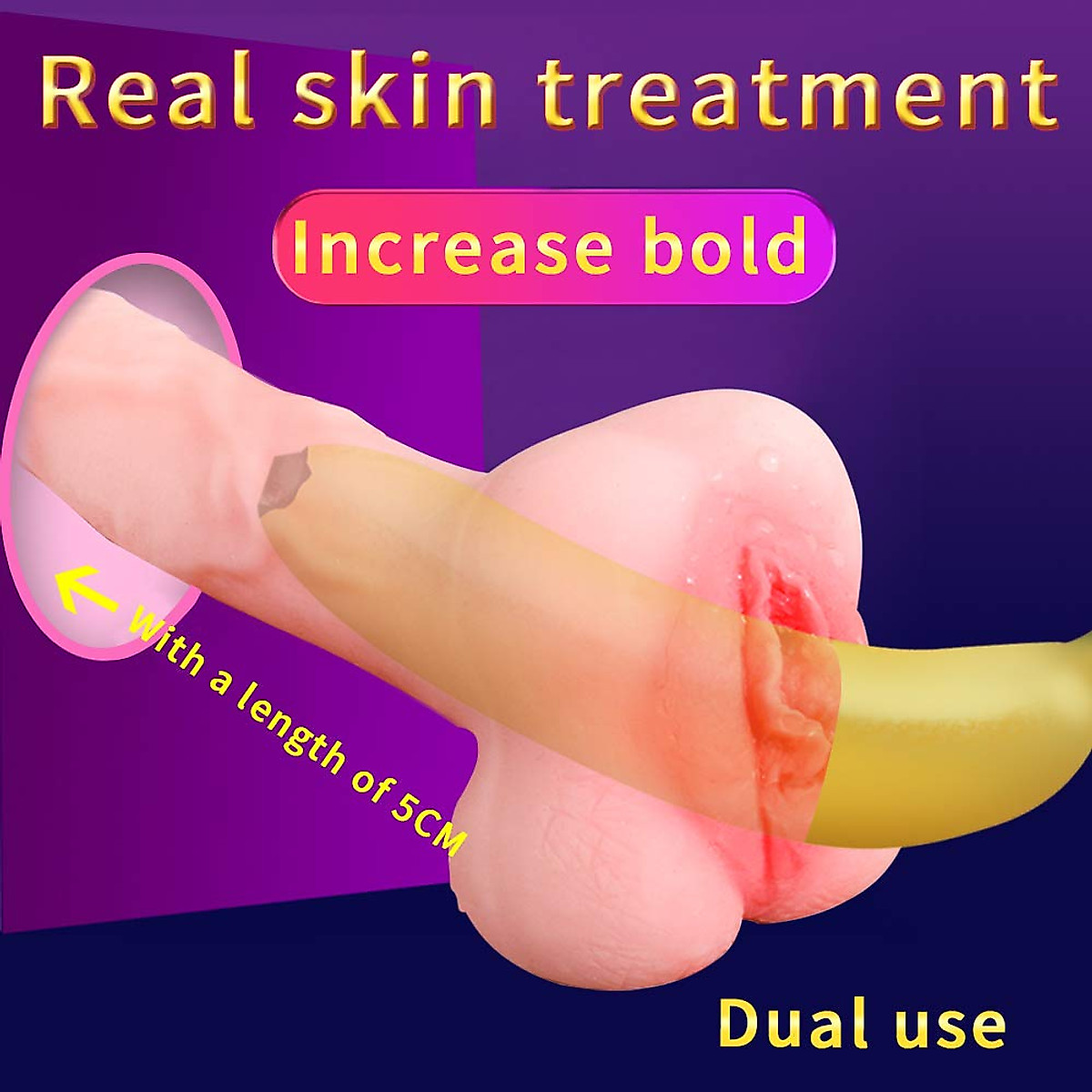 2 in 1 Design Realistic Dildo Pocket Pussy Tight Channels Soft Realistic Dildo for Women Men,Adult Sex Pocket Pussy Masturbator Love Toy