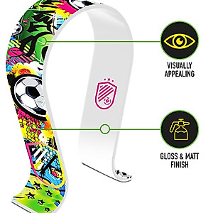 STEALTH Street Gaming Headset with Stand (White with Black/Graffiti Stand)