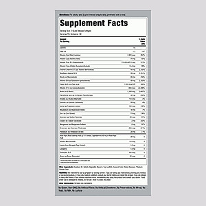 Piping Rock Multivitamin for Men and Women | 100 Softgels | Daily Vitamins and Minerals | with Vitamin D3 and Zinc | Non-GMO, Gluten Free Supplement