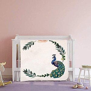 Zomorod Baby Monthly Milestone Blanket | Unisex | Double Side | PhotoBackdrop & Daily use | 40 x 60 | Ultra Soft & Thick Flannel Fleece 300gsm Set | Wreath Included + Free Bonus