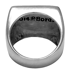 Dryad Design Large Sterling Silver Norse Raven Signet Ring Size 9