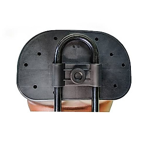 sixthreezero Super Max Bike Seat with Back, Comfortable Bicycle Saddle Extra Large Wide Super Max Cushion Comfort Seat for Men and Women, Brown