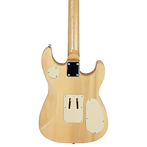 Sawtooth 6 String Solid-Body Electric Guitar, Left-Handed Natural Flame (ST-ES-LH-HYBRID-FL-NFM-KIT)