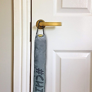 Roe & Moe #Chillout Draft Stopper, Door Bottom Hot/Cold Air Blocker Noise Reducer Insulation Sound Proof Weather Strip Seal Saves Energy, Heavy Duty 36in x 4in