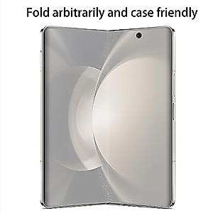 BYIUIHS [2 Sets 8PCS] Matte Screen Protector for Z Fold 5 ,Soft TPU Film Ultra-Thin Anti-Glare Screen Protectors for Samsung Galaxy Z Fold 5 2023 ,2 PCS Outside+2 PCS Inside Screen+2 PCS Back Cover+2 PCS Side film