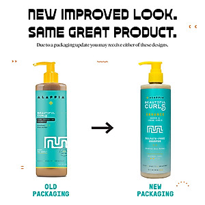 Alaffia Beautiful Curls Curl Enhancing Cream Shampoo, Kinky Curly Hair Products, Natural Shampoo, No Sulfates with Shea Butter, Essential Oils, Chamomile, Yarrow 12 Fl Oz