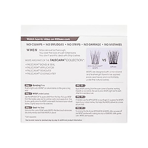 KISS Falscara Multipack False Eyelashes, Lash Clusters, Bambi Wisps', 10mm-12mm-14mm, Includes 24 Assorted Lengths Wisps, Contact Lens Friendly, Easy to Apply, Reusable Strip Lashes