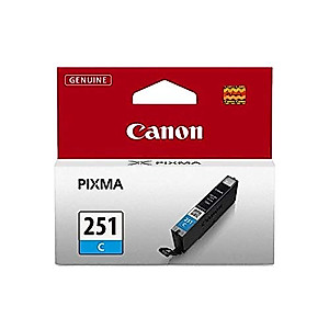Canon 6514B001 CLI-251C Ink Cartridge - Cyan - Inkjet - 304 Page - OEM