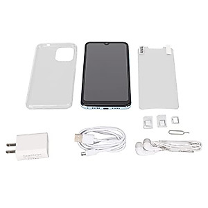 Bewinner I13pro Max Unlocked Smartphone, 6.1In HD Screen 4G 64G Dual SIM Card Mobile Phone 4G Net Unlocked Cellphone for Android 11 4000mAh Battery(Blue)