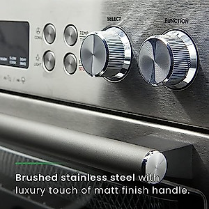VAL CUCINE 26.3 QT/25 L Extra-Large Smart Air Fryer Toaster Oven, 10-in-1 Convection Countertop Oven Combination (Brushed Stainless Steel Finish)