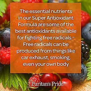 Puritan's Pride Formula, Softgels by Super Antioxidant 100 Count (Pack of 1)