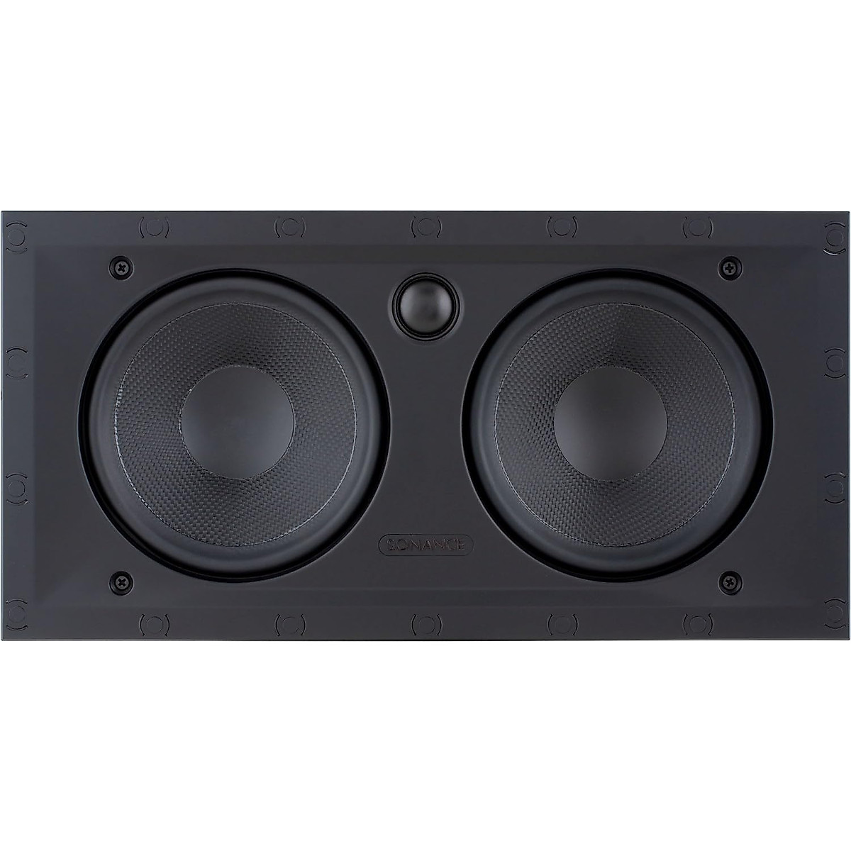 Sonance 93028 Model VP62 LCR Visual Performance Series in-Wall Square Speaker, 5 Watts Minimum/125 Watts Maximum Power Handling, 1" (25mm) Cloth Dome Tweeter, Frequency Response 45Hz - 20kHz