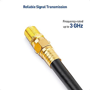 Cable Matters 3-Pack, Gold Plated Coaxial F-Type Coupler for RG6 / F-Type Coaxial RG6 Coupler
