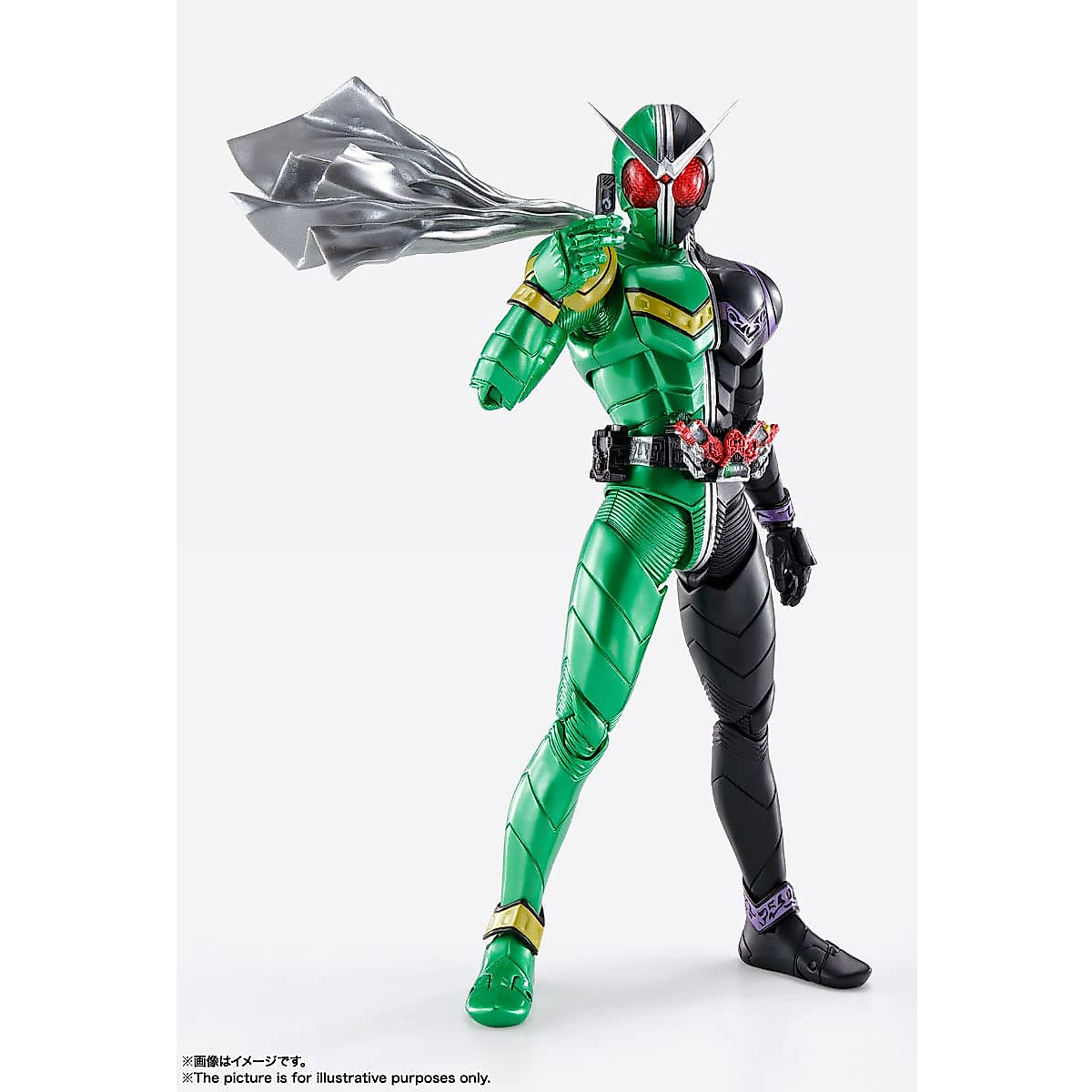 TAMASHII NATIONS - Fuuto PI - (Shinkocchou Seihou) Kamen Rider Double Cyclone Joker Futo PI Animated Anniversary, Bandai Spirits S.H.Figuarts Action Figure