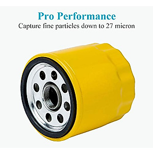 HOODELL 4 Pack 52 050 02-S Oil Filter Fits Kohler Engine, Professional 52 050 02 5205002S 52 050 02-S1 Oil Filter, Extra Capacity Lawn Mower Oil Filter